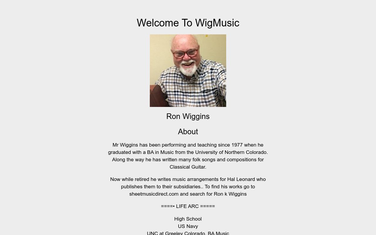 WigMusic - Ron k Wiggins